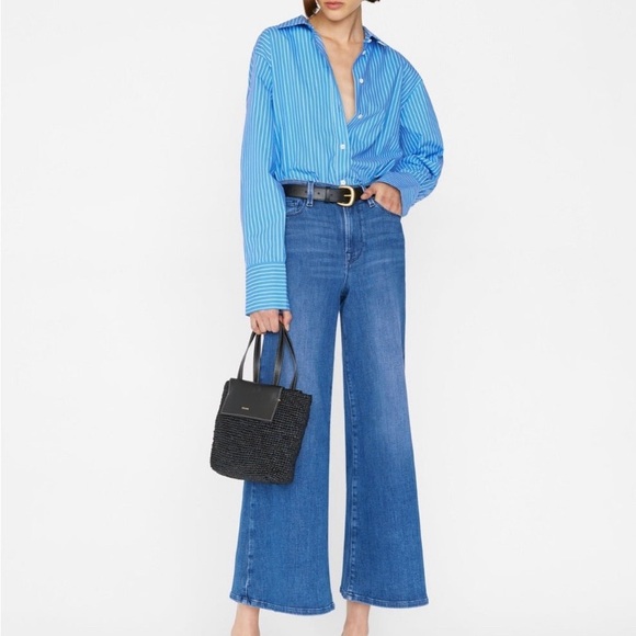 Frame Denim | Jeans | Frame Le Palazzo Crop High Rise Wide Leg Jeans In ...